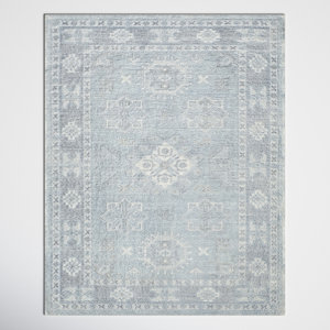 Hopkins Handmade Denim/Sky Blue Rug & Reviews | Joss & Main