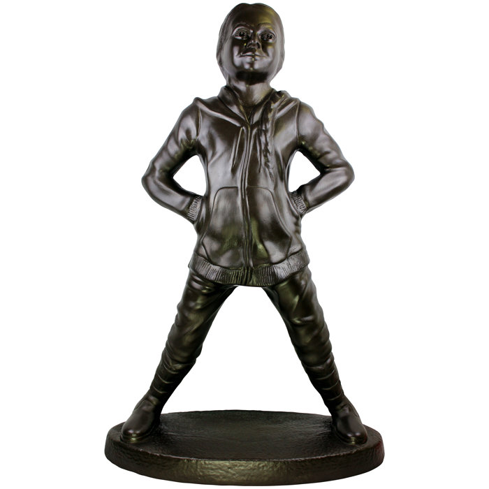 EMSCO Group Brave New Girls Statue - Natural Bronze Appearance ...
