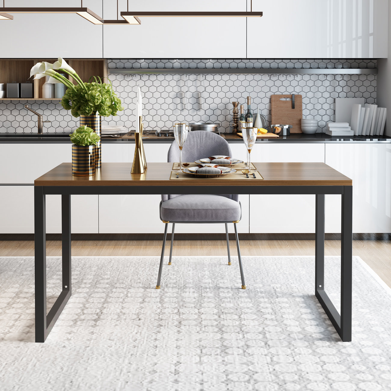 17 Stories Adsila Dining Table & Reviews | Wayfair