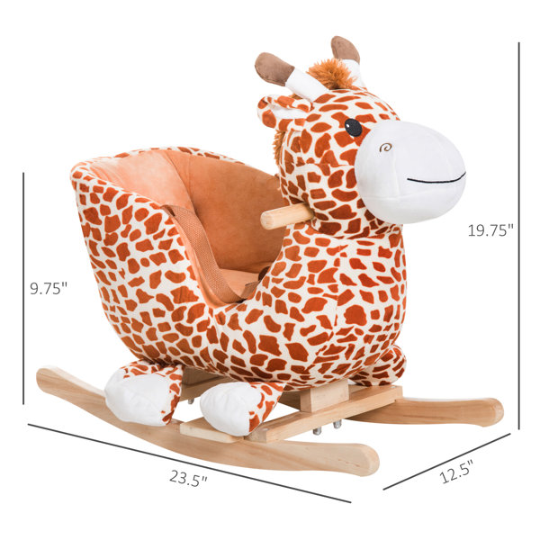 Qaba Giraffe Plush Rocker & Reviews | Wayfair