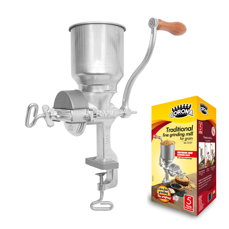 Corona Cast Iron Corn, Wheat and Grain Mill with High Hopper, Manual ...