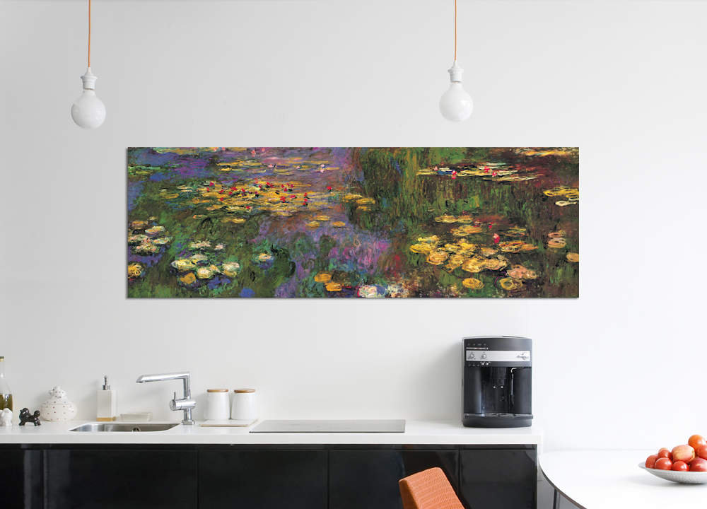 Vault W Artwork Water Lilies by Claude Monet - Unframed Graphic Art on ...