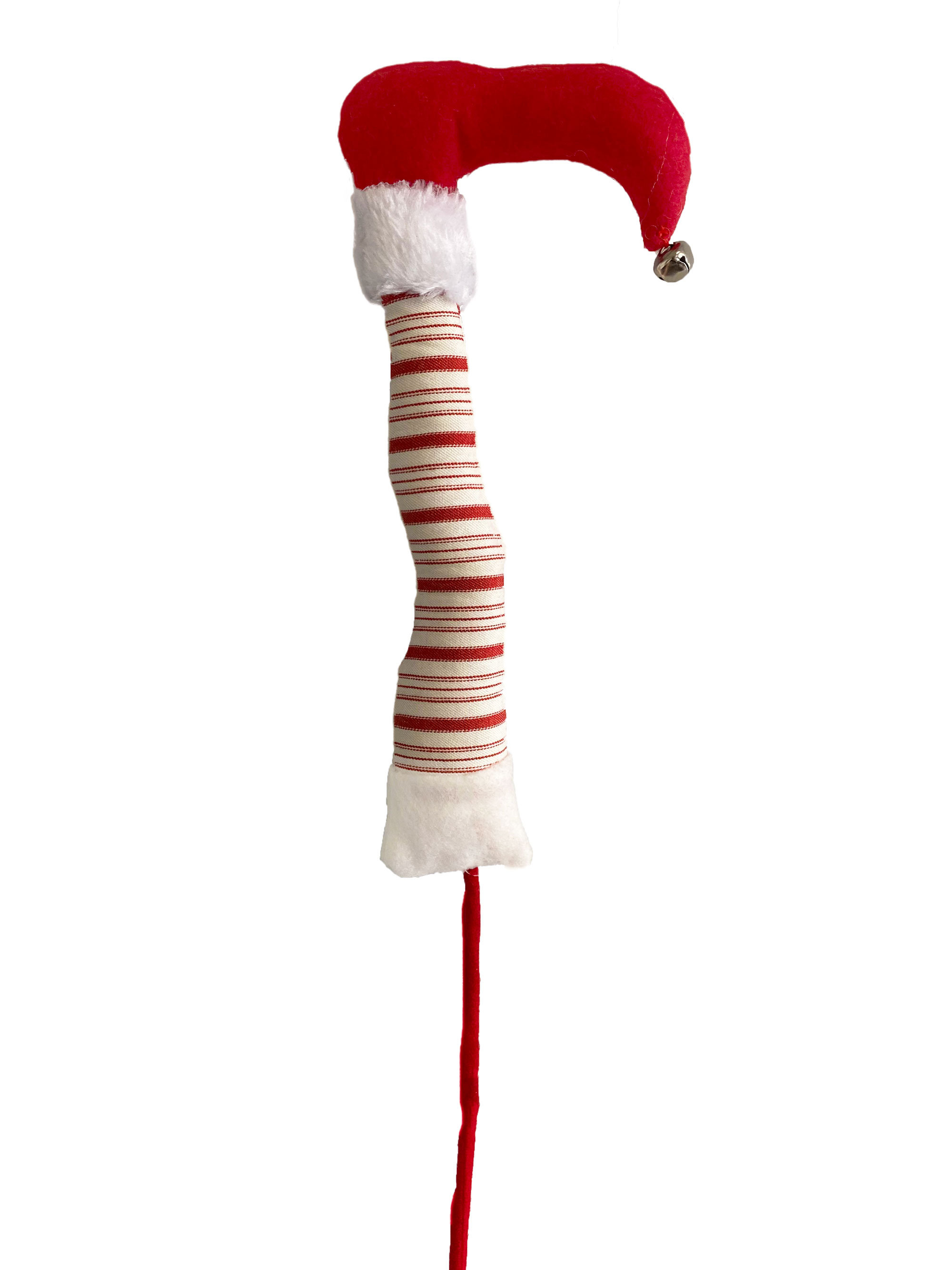 Starlight Collection Red Striped Elf Foot Tree Pick (Pack Of 6) | Wayfair