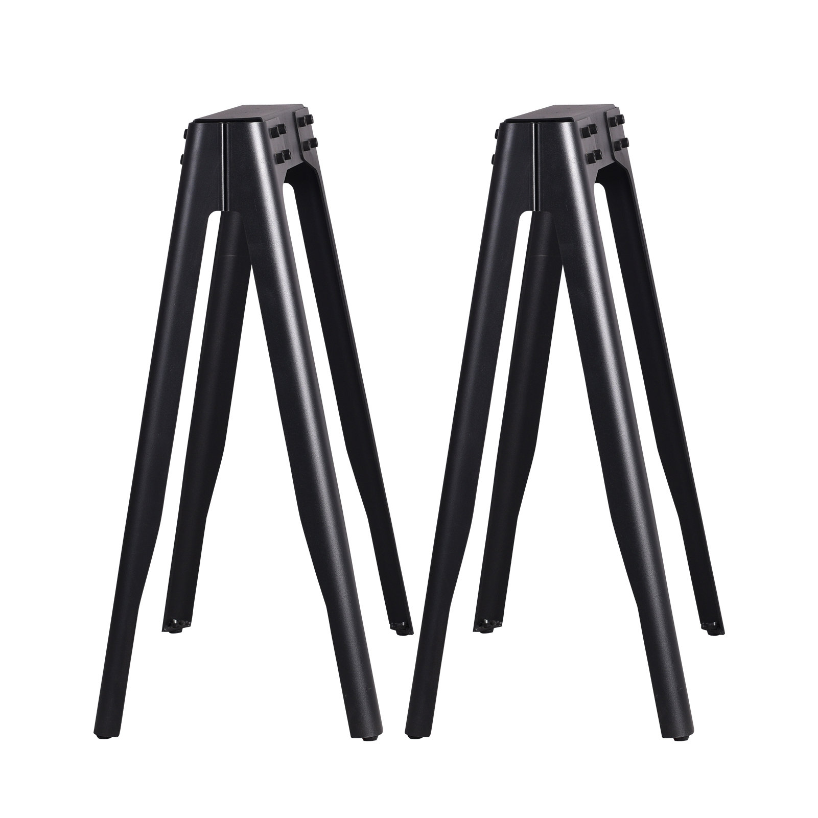 Topower Set of 2,Industrial A-Shaped Table Leg Bracket Black Computer ...