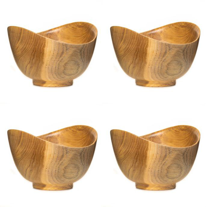 Rainforest Bowls Wavy Menbachi Bowl - Small 4-Pack | Wayfair