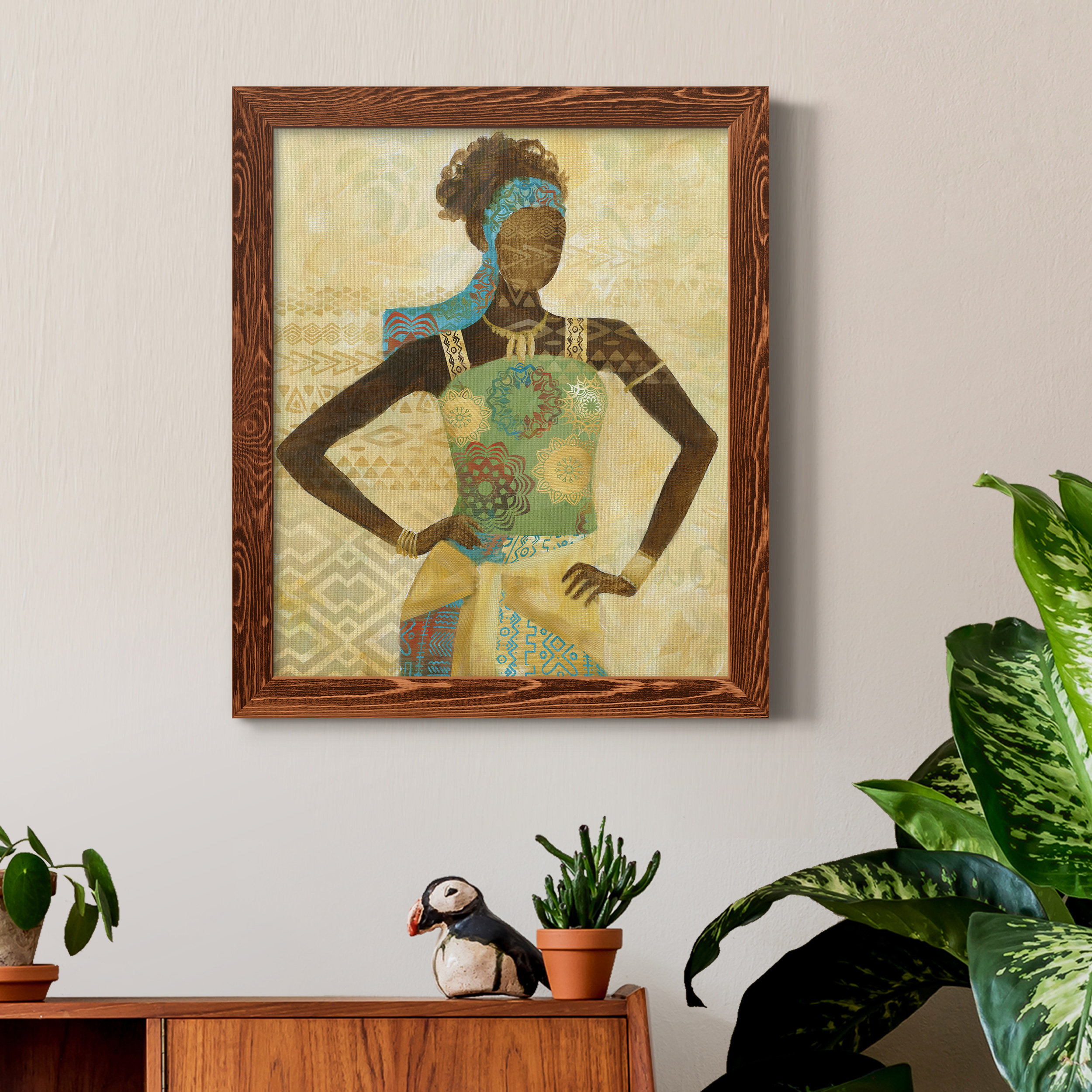 Bungalow Rose Tribal Vision I - Picture Frame Painting on Canvas | Wayfair