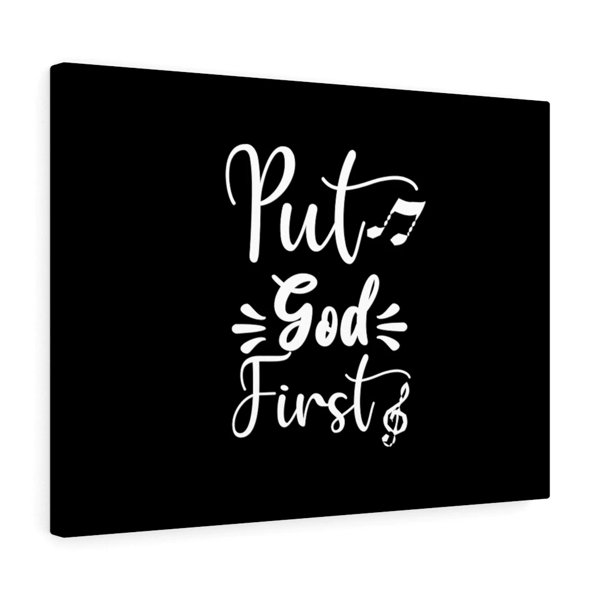 Trinx Put God First Christian Wall Art Bible Verse Print Ready to Hang ...