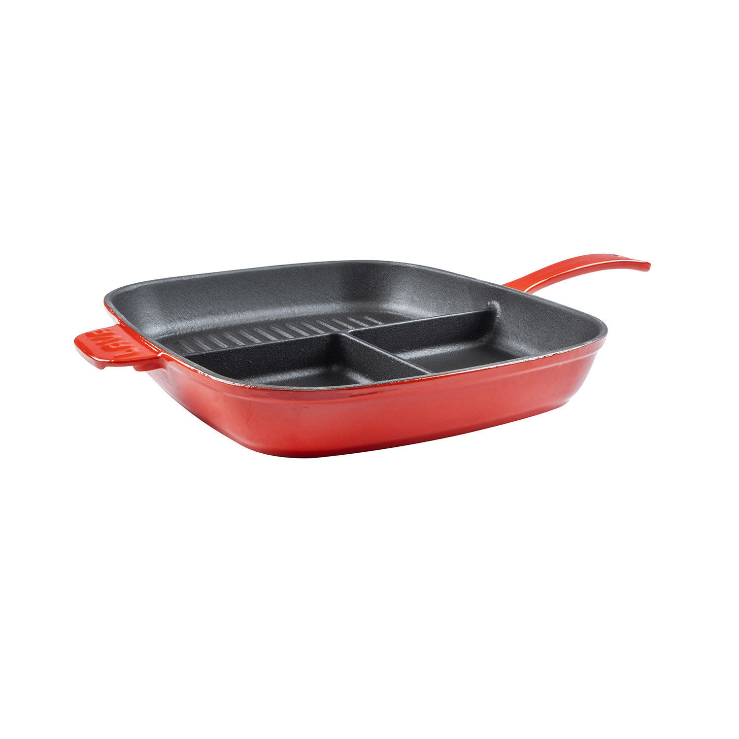 LAVA CAST IRON Lava Enameled Cast Iron Skillet 10 inch-3-Compartment ...