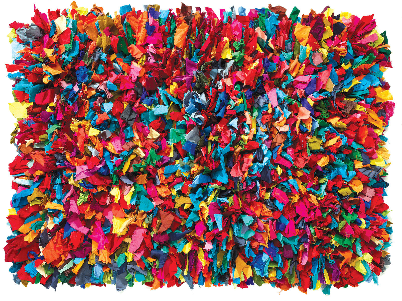 HFLT Handmade Shag Cotton Red Rug & Reviews | Wayfair