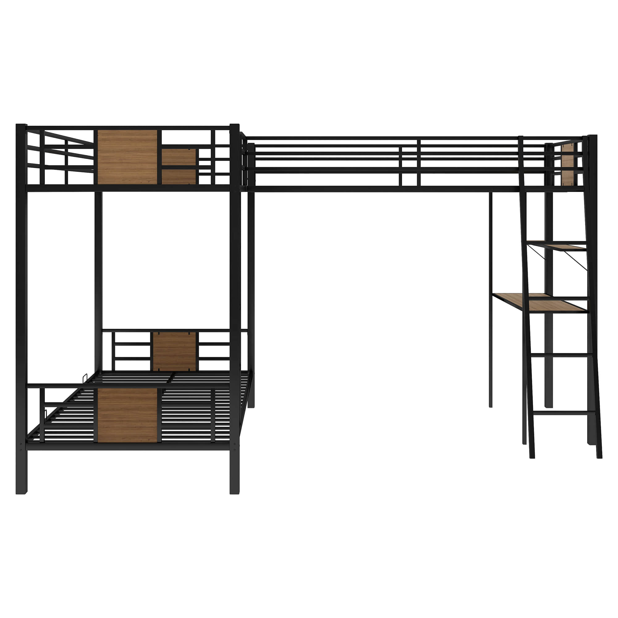 Viv + Rae Hymes L-Shaped Bunk Beds with Built-in-Desk by Viv + Rae ...