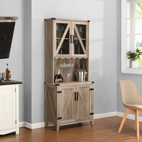 Steelside™ Paxton Bar Cabinet & Reviews | Wayfair