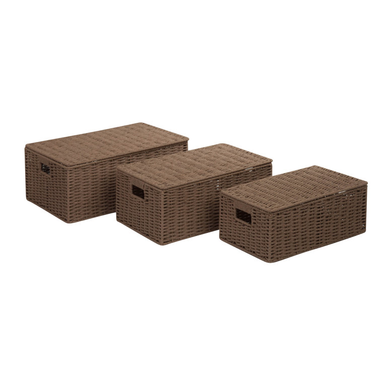 Dovecove 3 Piece Wicker Basket Set & Reviews | Wayfair