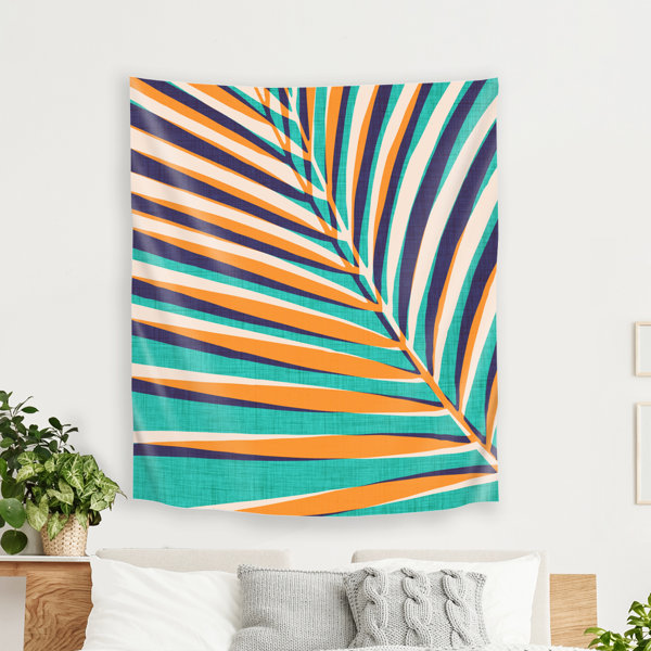 The Twillery Co.® Strauss Microfiber Modern Tropical Tapestry | Wayfair