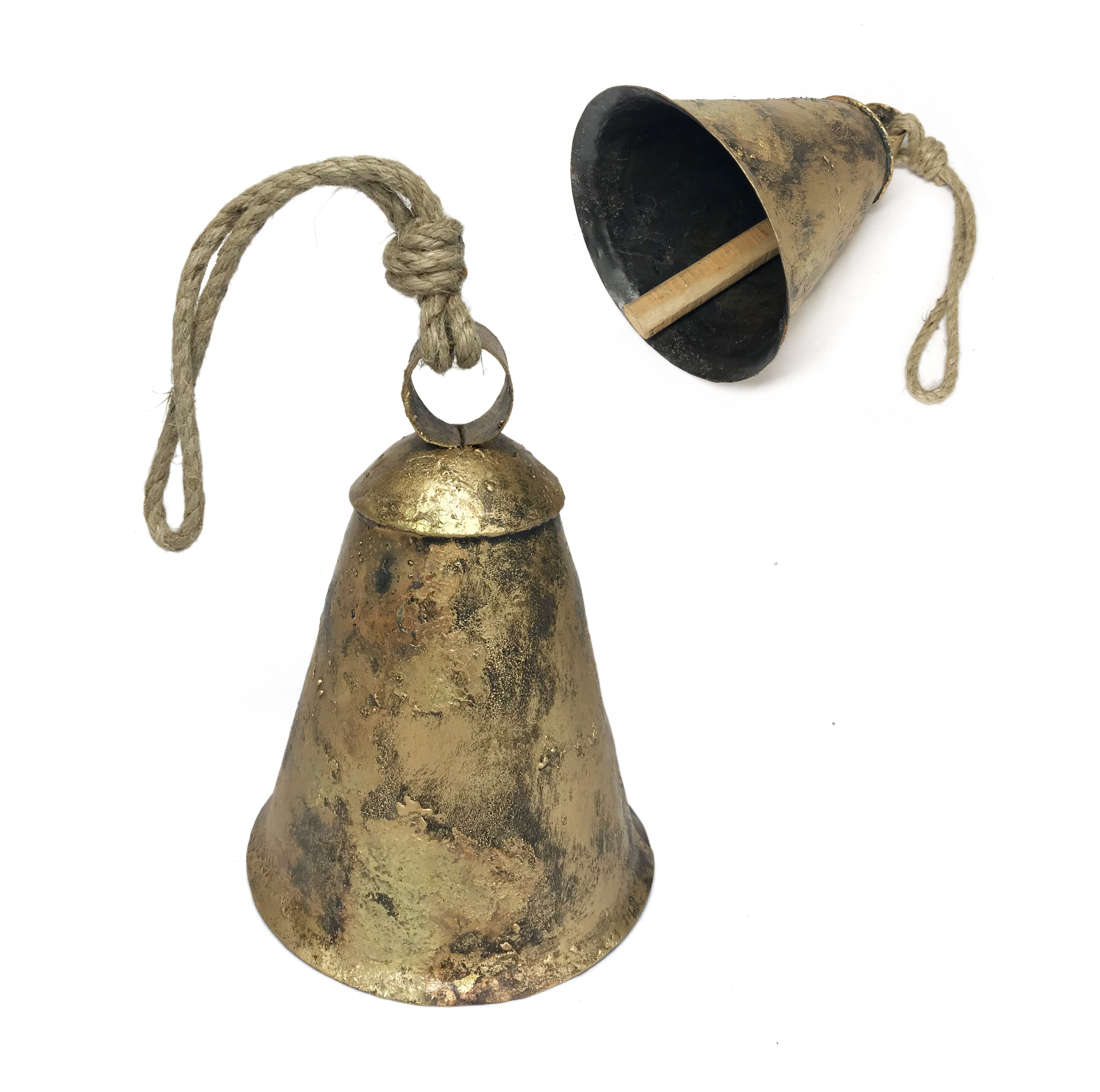 Gracie Oaks Metal Hanging Bell Wall Décor | Wayfair