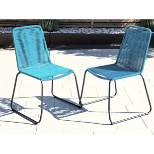 Wayfair | Blue Patio Dining Chairs You'll Love in 2022
