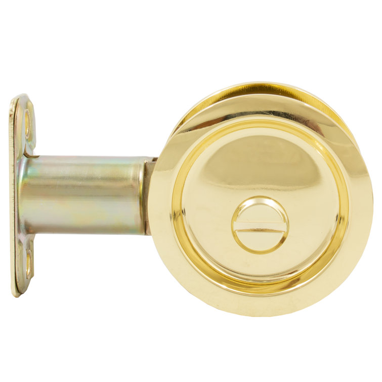 Stone Harbor Hardware Round Pocket Door Lock & Reviews | Wayfair