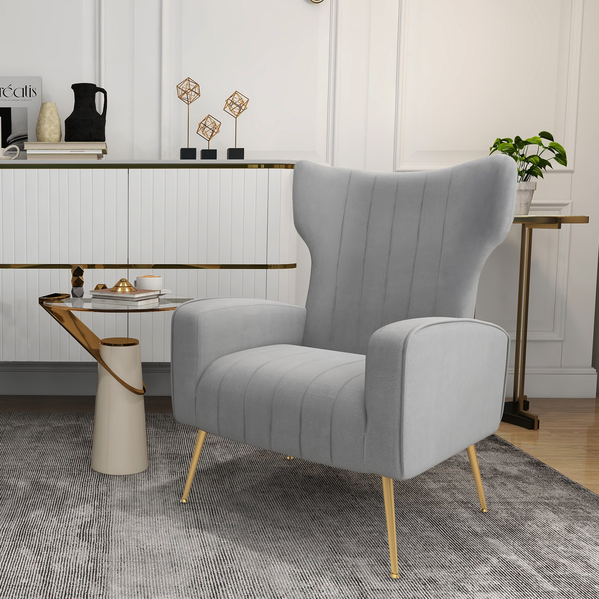 Mercer41 Keagon Upholstered Armchair | Wayfair