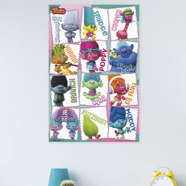 Trends International Trolls - Grid Paper Print | Wayfair