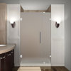 Aston Nautis 28" x 72'' Hinged Completely Frameless Shower Door ...