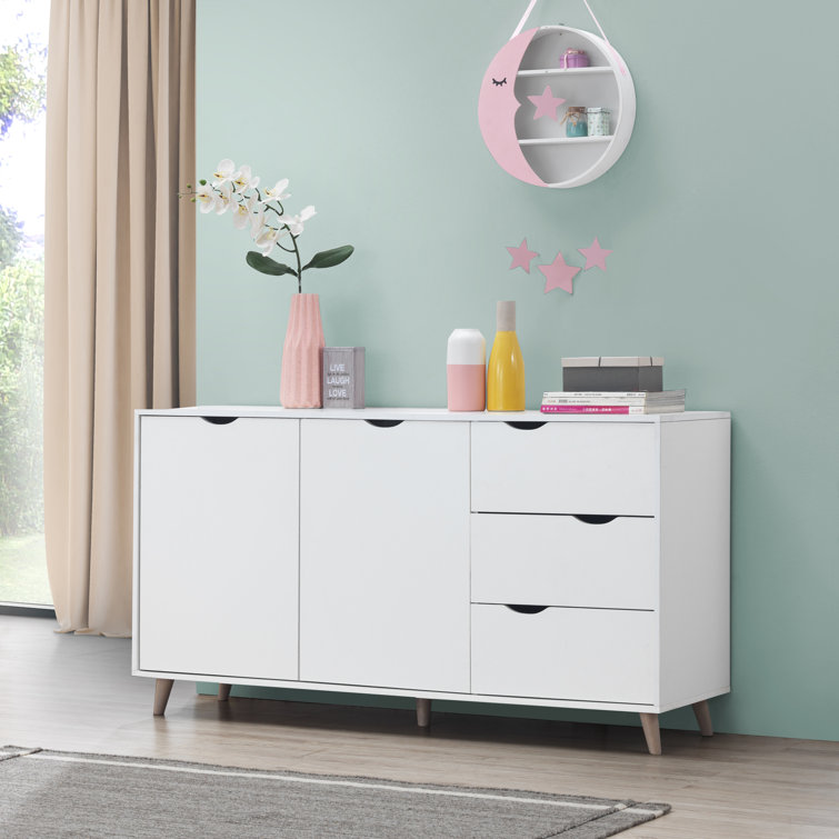 Ebern Designs Trento 147Cm Wide 3 Drawer Sideboard & Reviews | Wayfair ...