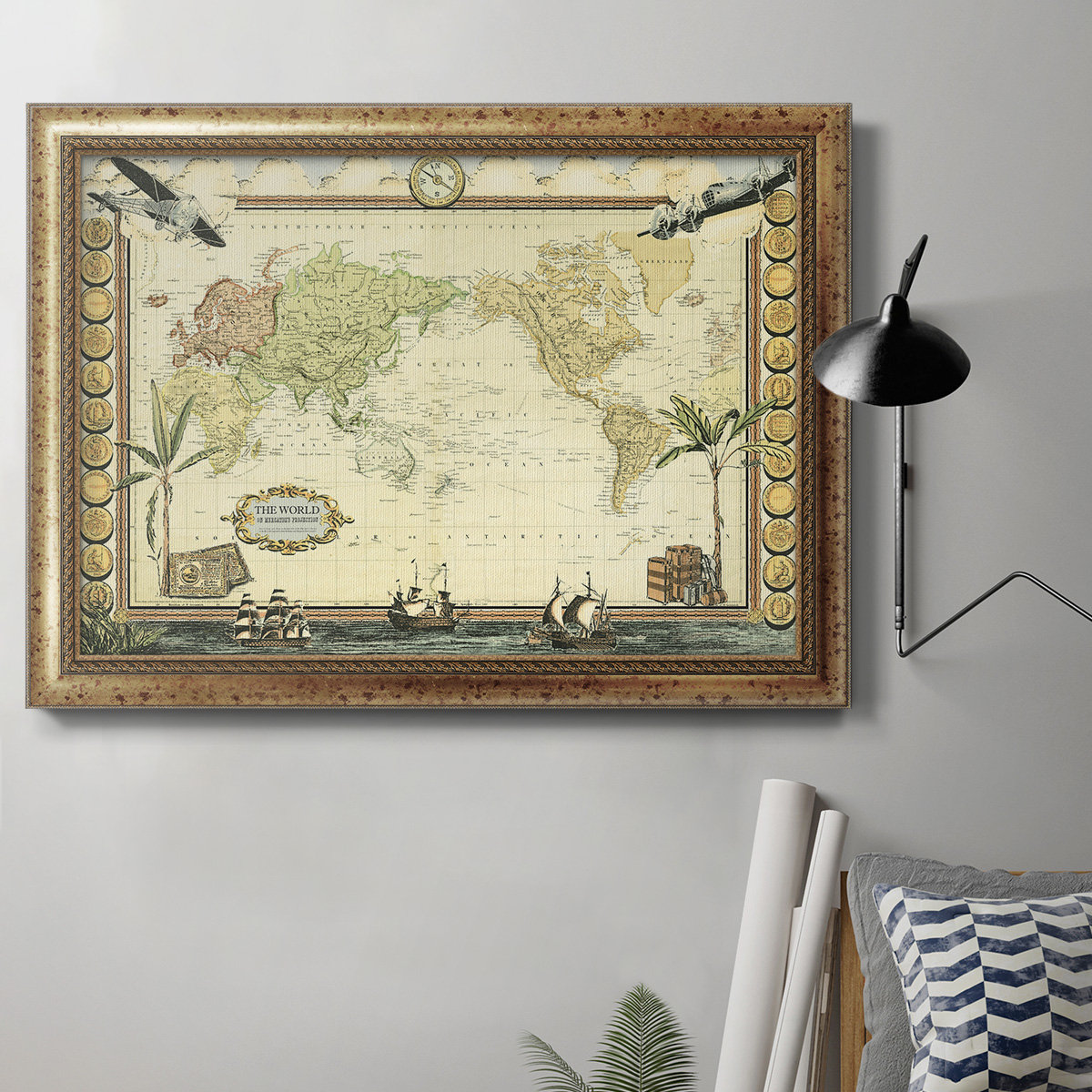 Williston Forge Adventure Map - Picture Frame Graphic Art on Canvas ...