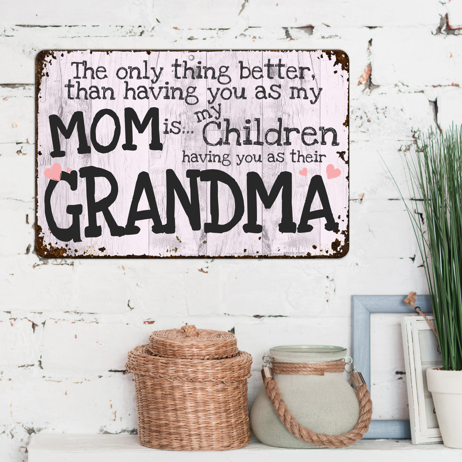ATX CUSTOM SIGNS We Love You Grandma and Mom Sign | Wayfair