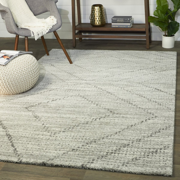 Mercury Row® Beveridge Geometric Gray Area Rug & Reviews | Wayfair