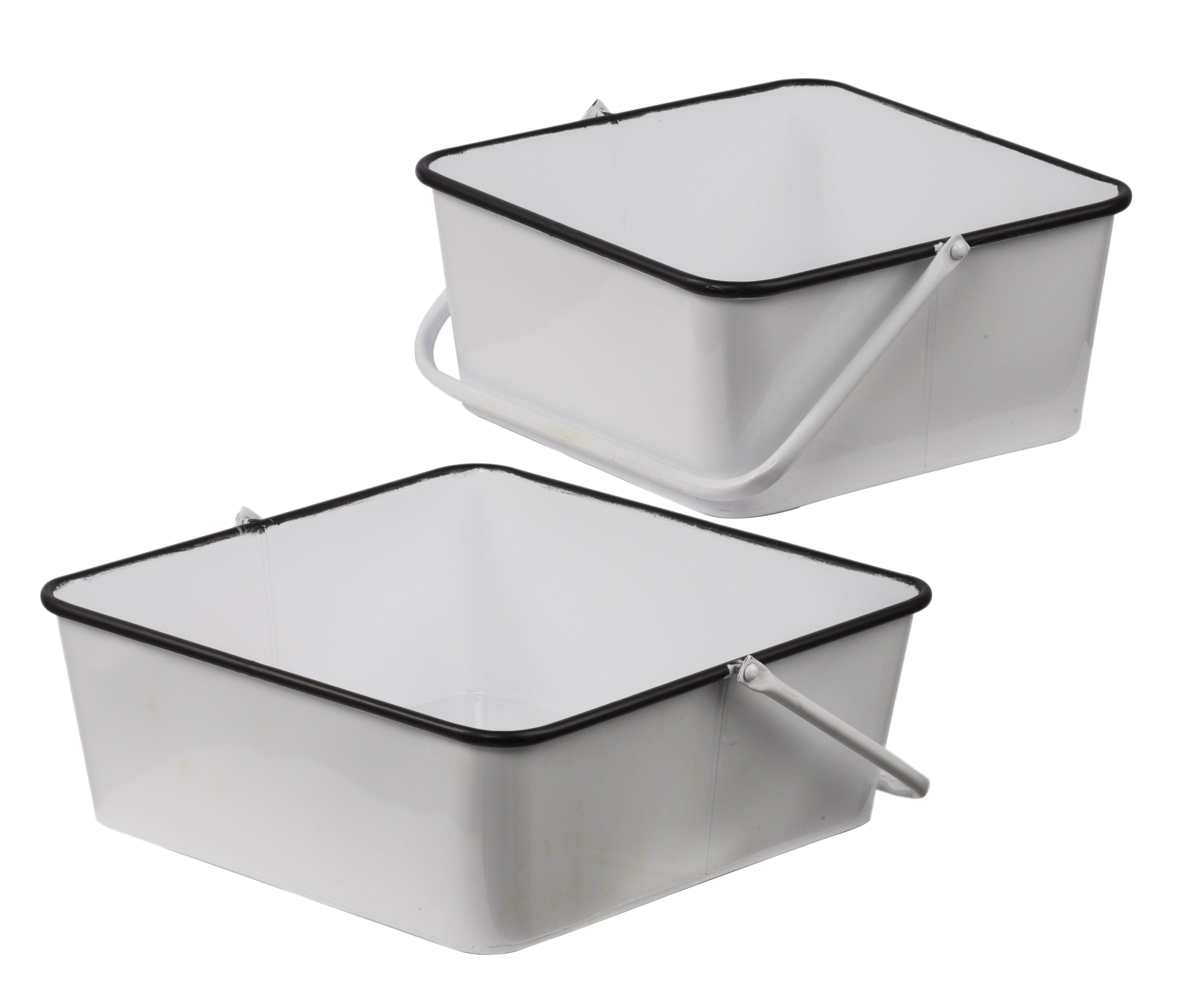 Gracie Oaks Classic Vintage Square Metal Basket & Reviews | Wayfair