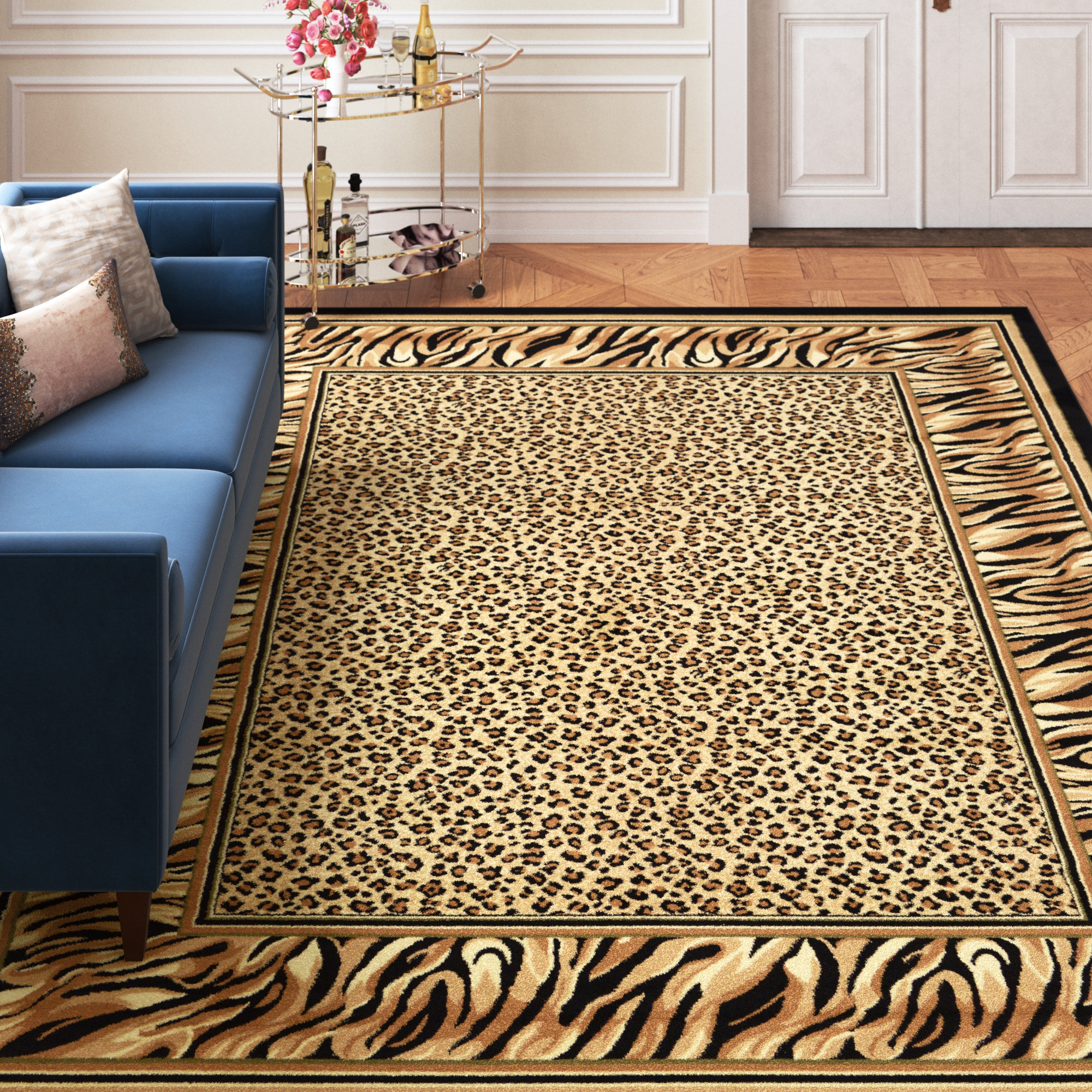 Willa Arlo Interiors Testerman Animal Print Brown Area Rug & Reviews ...