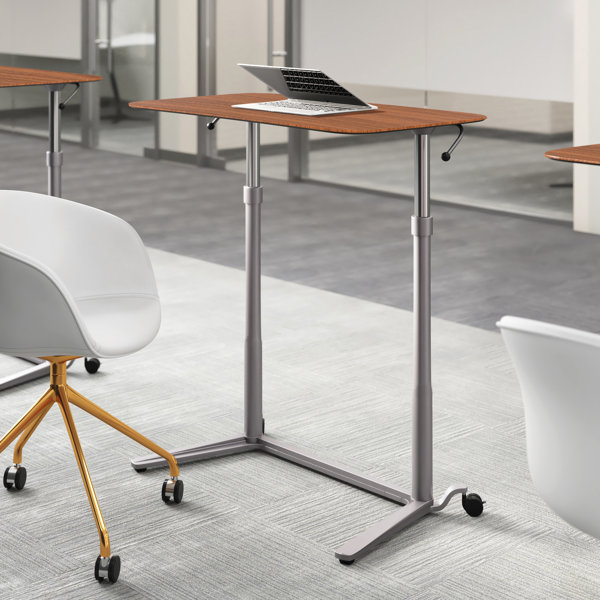 Narrow Sit Stand Desk | Wayfair