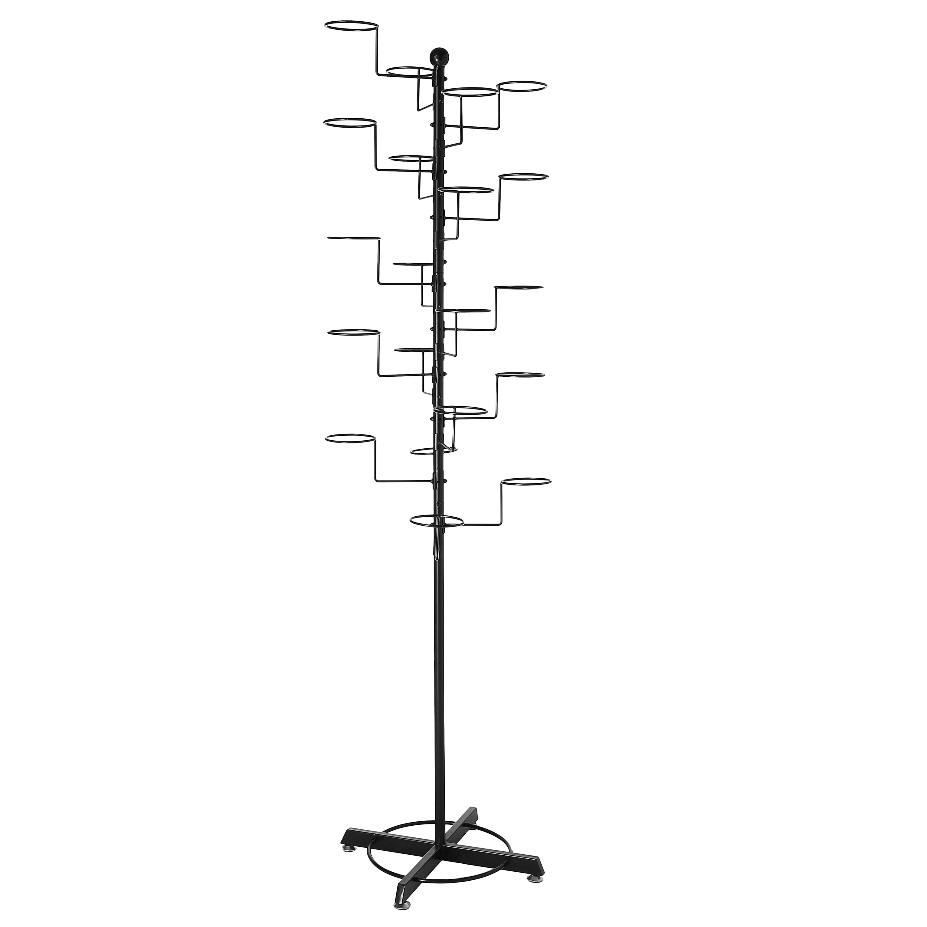 Rebrilliant Armes Freestanding 20 Hook Hat Cap Wig Display Rack | Wayfair