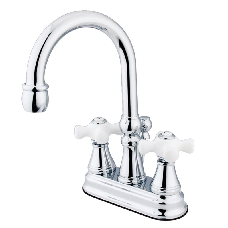 Elements of Design Centerset Bathroom Faucet with Double Cross Handles ...