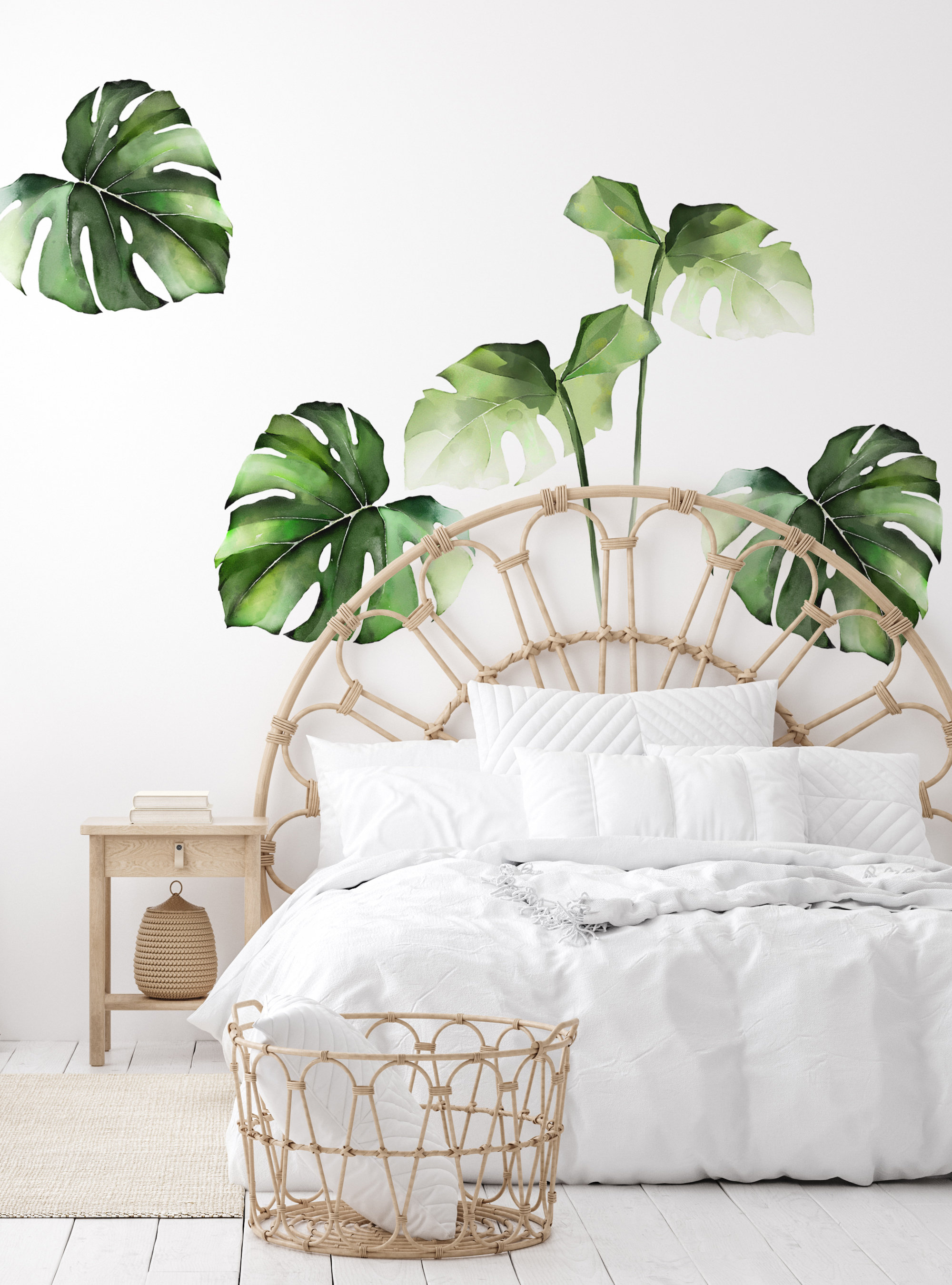 Bayou Breeze Monstera Tropical Jungle Leaves Wall Decal | Wayfair