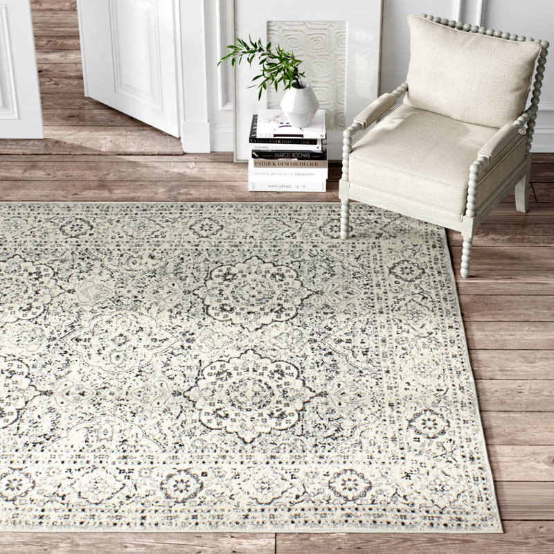 Kelly Clarkson Home Alfonso Oriental Silver Area Rug & Reviews | Wayfair