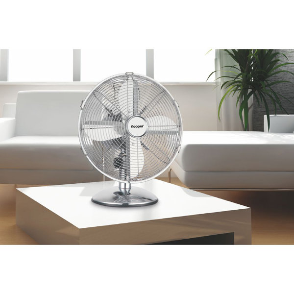 Kooper Metal 40 cm Oscillating Table Fan | Wayfair.co.uk