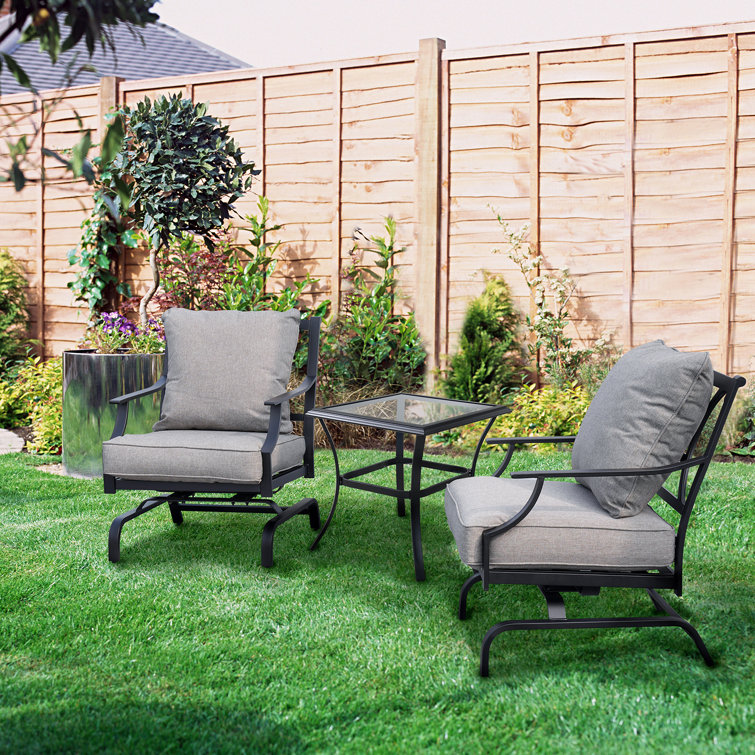 Red Barrel Studio® Metal 2 - Person Seating Group with Cushions | Wayfair