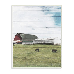 August Grove® 'Farm Landscape' Painting | Wayfair