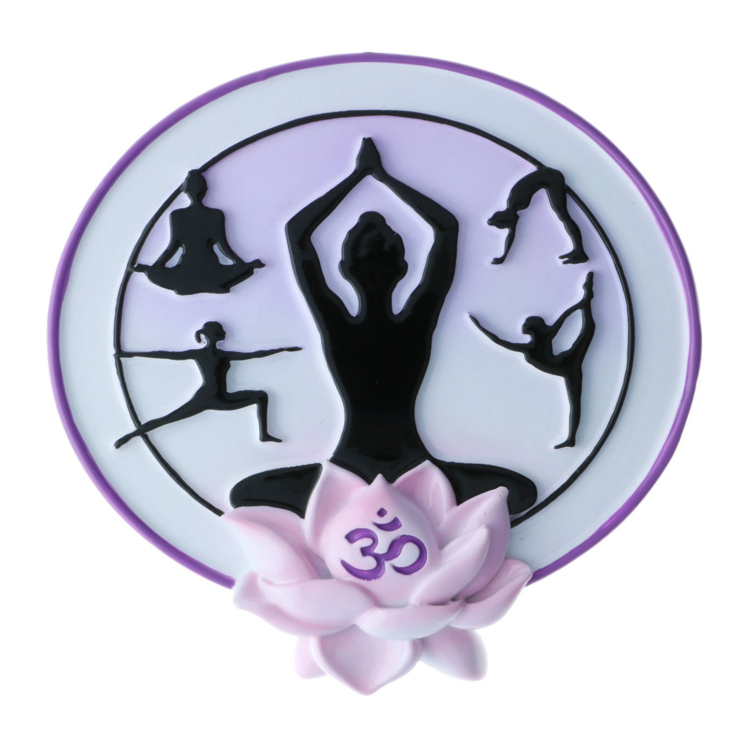 The Holiday Aisle® Yoga Namaste Om Hanging Figurine Ornament | Wayfair