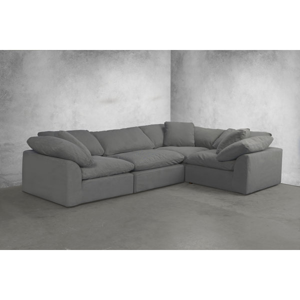 Latitude Run® 4 - Piece Slipcovered Sectional | Wayfair