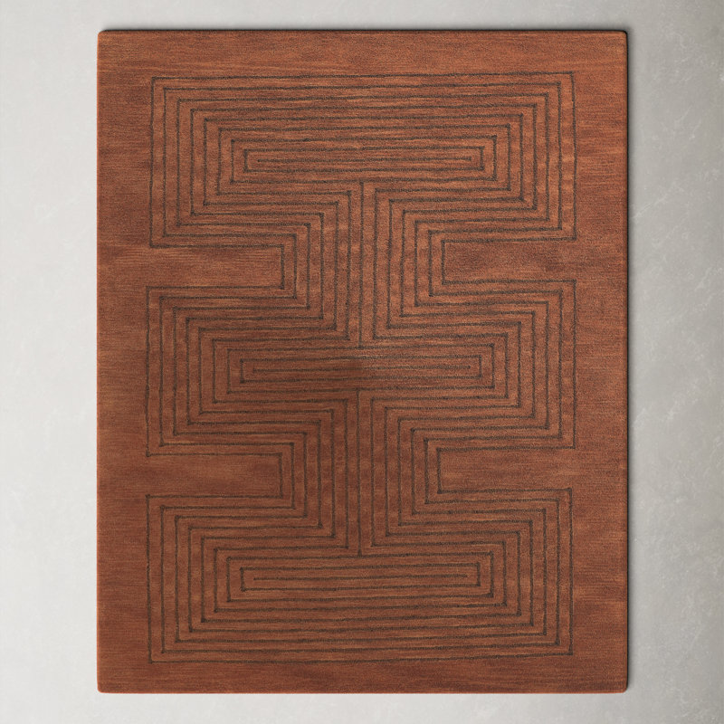 Orlie Handmade Wool Copper Rug| AllModern