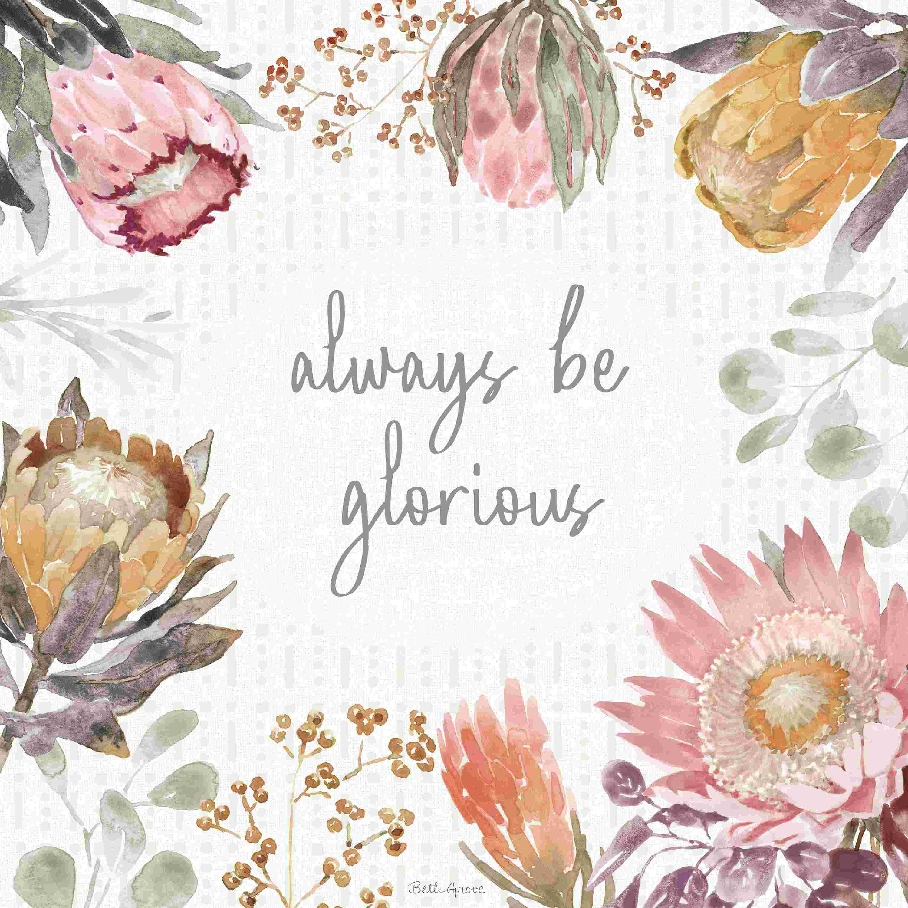 Trinx Petal Passion II Soft Boho by Beth Grove - Wrapped Canvas Textual ...