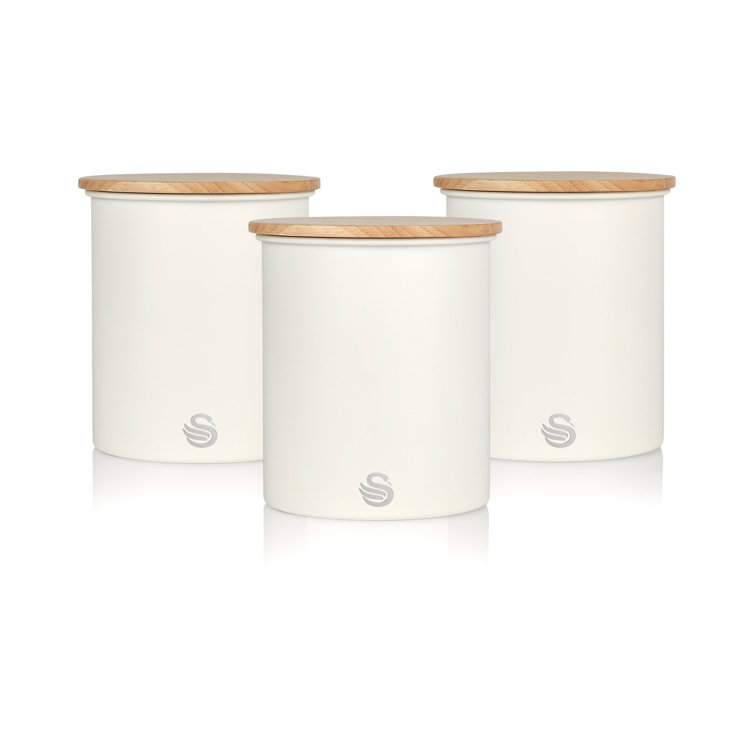Swan 3 Piece Kitchen Canister Set & Reviews | Wayfair.co.uk