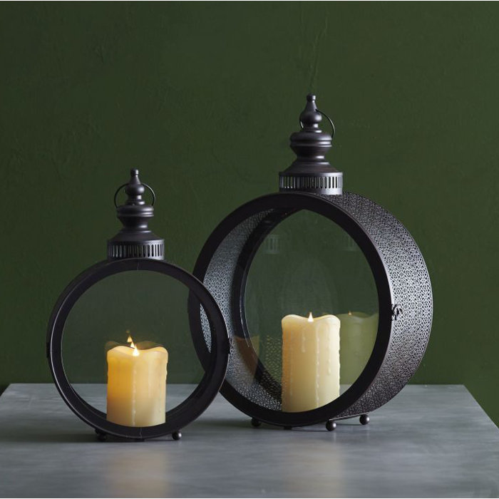 Charlton Home® Metal Tabletop Lantern & Reviews | Wayfair