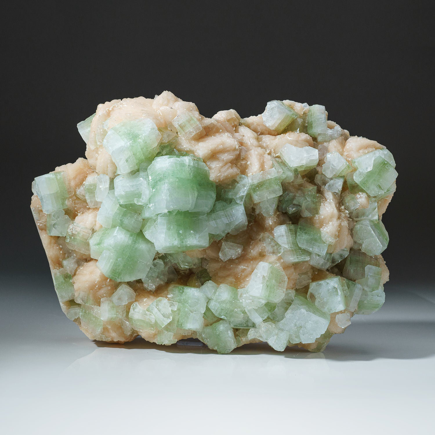 Astro Gallery of Gems Gem Green Apophyllite with Stilbite from Jalgaon ...