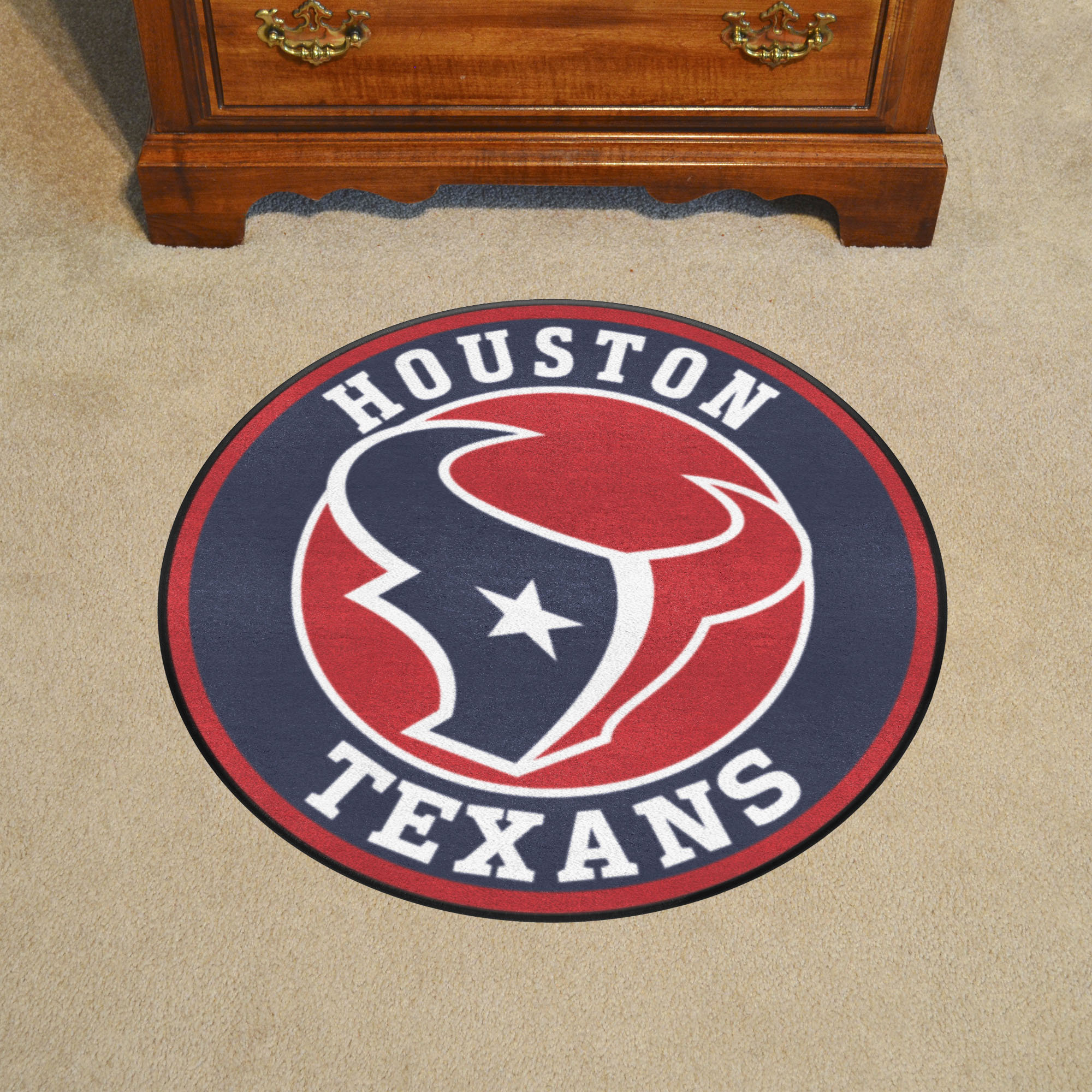 FANMATS NFL Houston Texans Roundel 27 in. x 27 in. Non-Slip Indoor Only ...