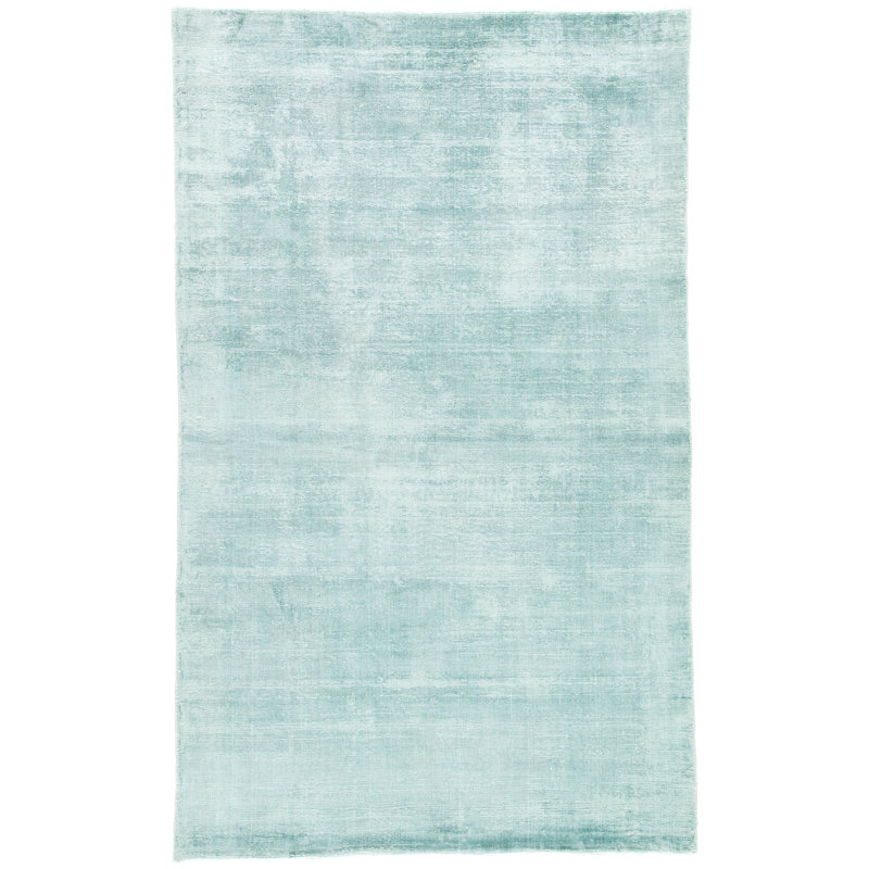 Owens Handmade Viscose Aqua Blue Rug & Reviews | AllModern