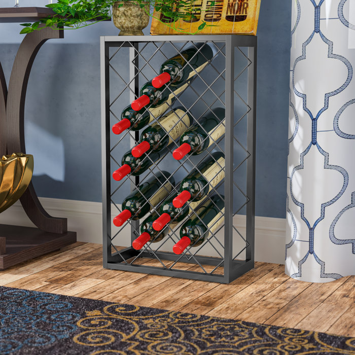 Red Barrel Studio® Medlin Floor Wine Bottle Rack & Reviews | Wayfair