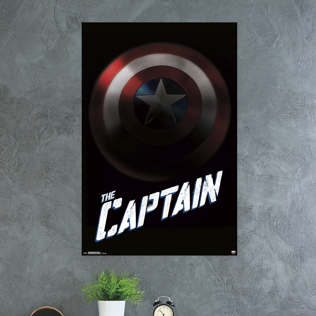 Trends International Captain America - Captain Paper Print | Wayfair