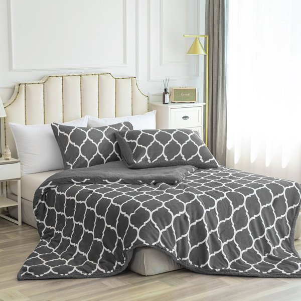 Sherpa-fleece-comforter-set | Wayfair