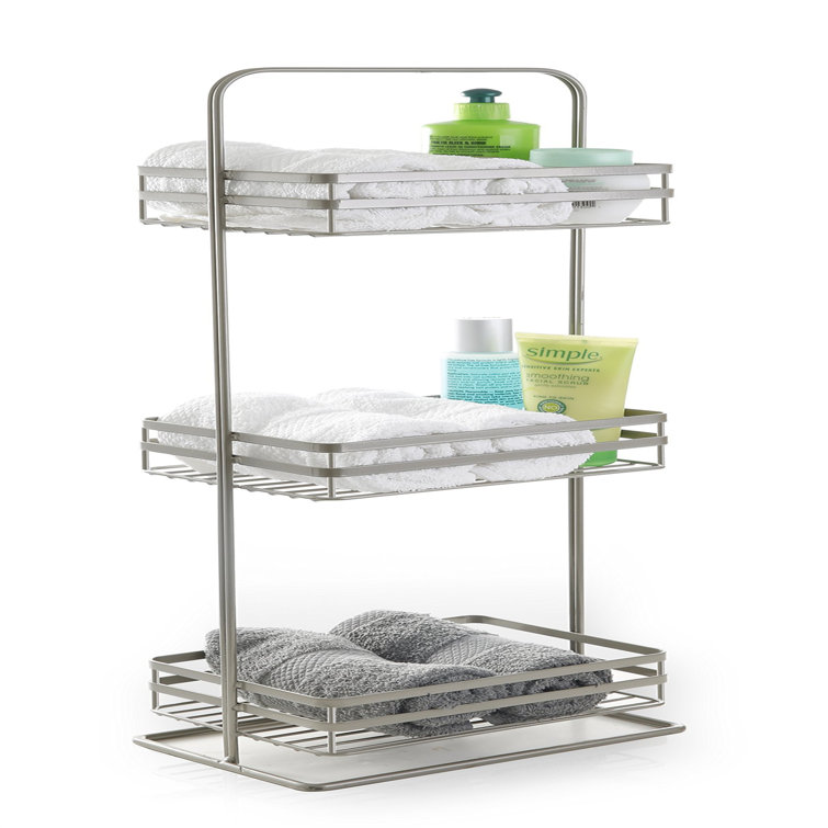 Ebern Designs Rust-Resistant 3-Tier Spa Tower, Nickel | Wayfair
